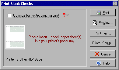 Custom Inkjet Margin Setup