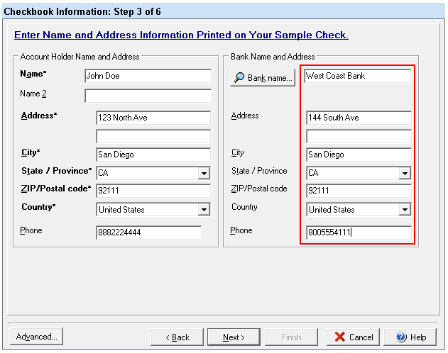 Where is versacheck number located - placewes